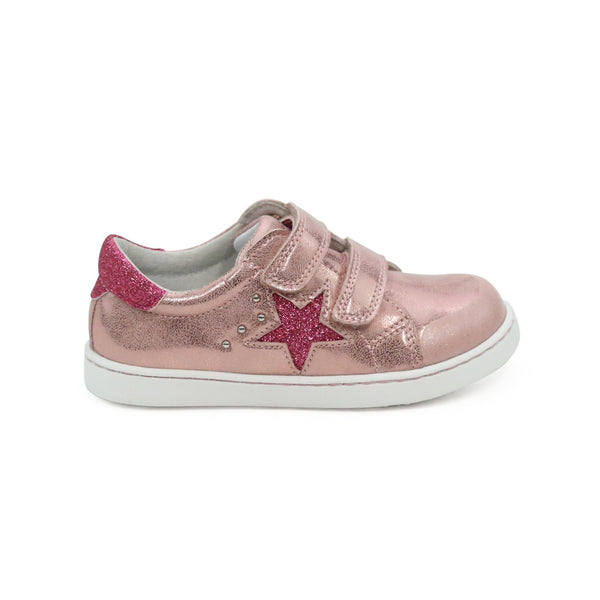 L'Amour Girls Lani Star Studded Double Velcro Sneaker – L'Amour Shoes